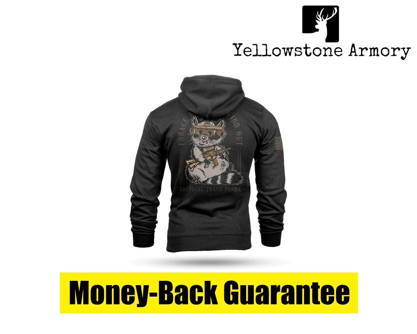Nine Line Tactical Trash Panda Hooded Sweatshirt B TTPANDA-DT6100-BLACK ...