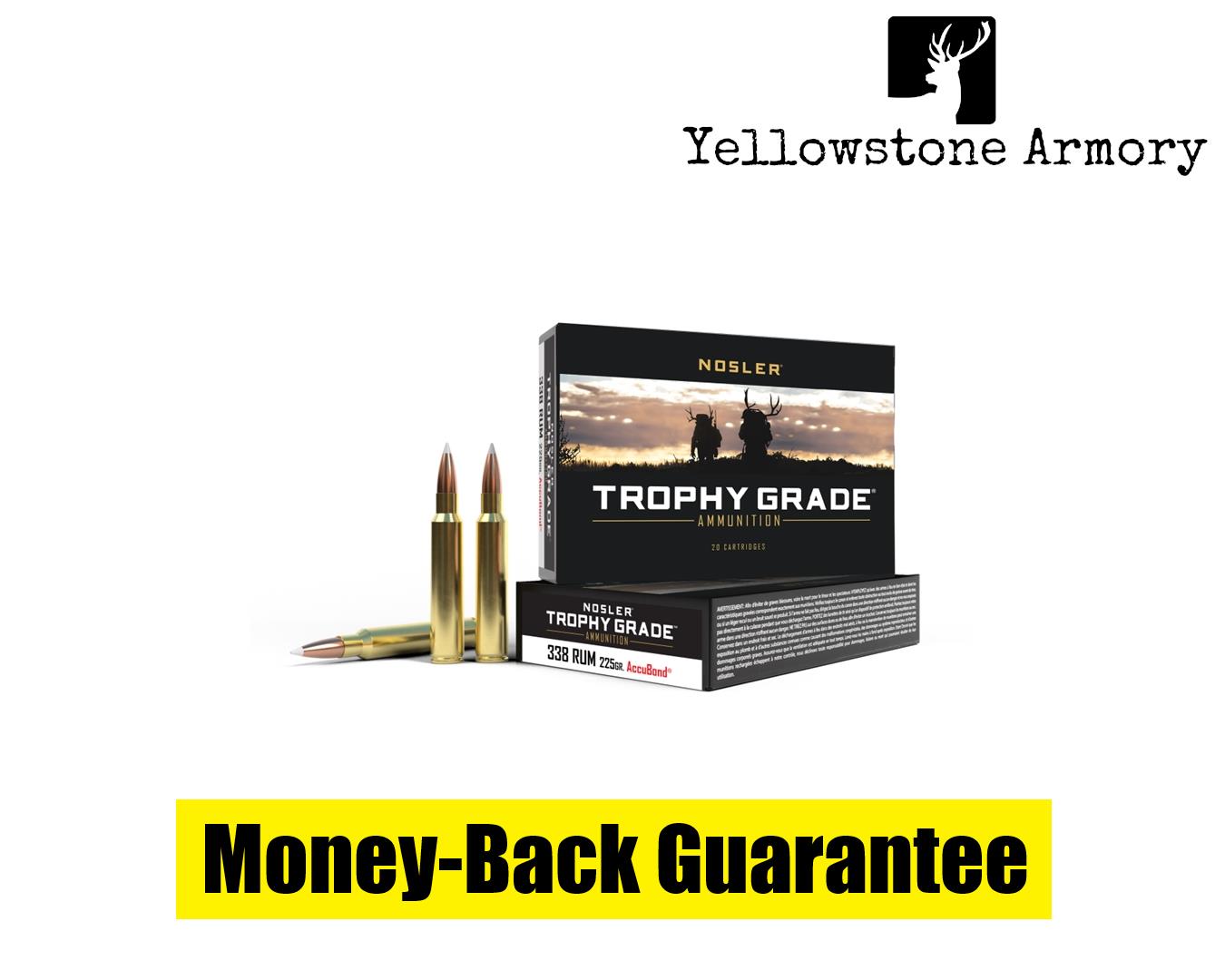 NOSLER A338RUM Trophy Grade 60083 - Rifle Ammunition at GunBroker.com ...