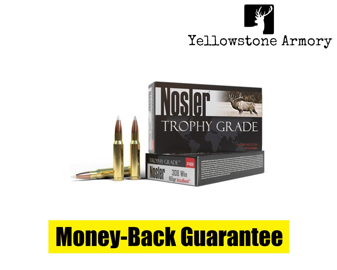 Nosler Trophy Grade Rifle Ammunition 280 Ack Imp 160 gr. AB SP 20 rd ...