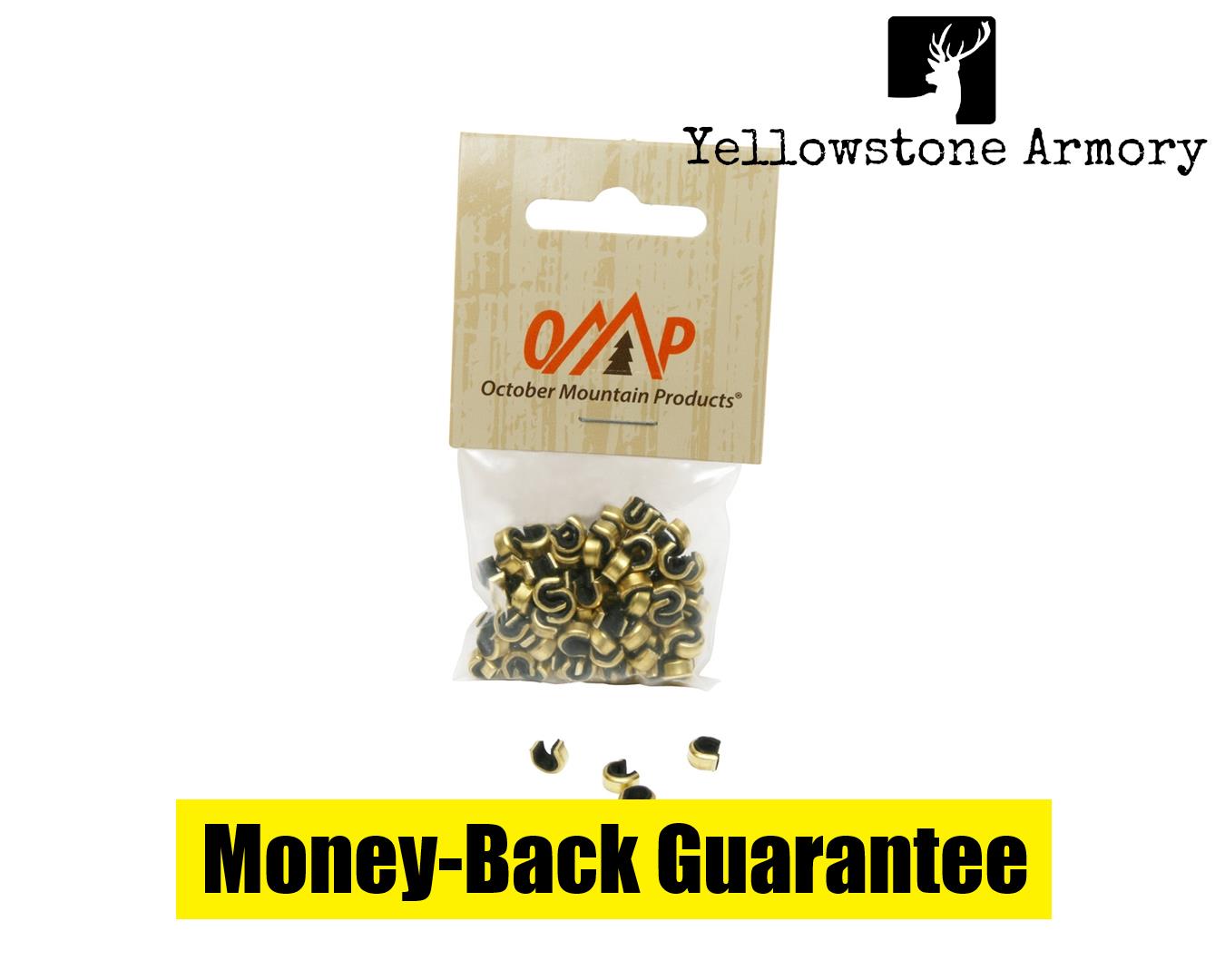 October Mountain Nock Sets Hunter Black 100 pk 3102 - Archery Supplies ...