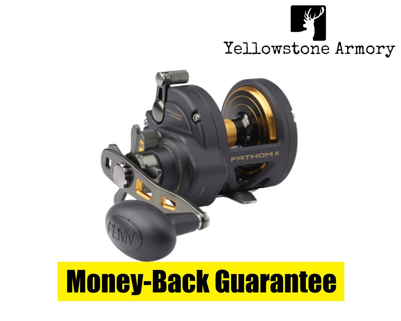 PENN FISHING TACKLE FATHOM II 30 STAR DRAG 7BB BLACK GOLD 1505236 ...
