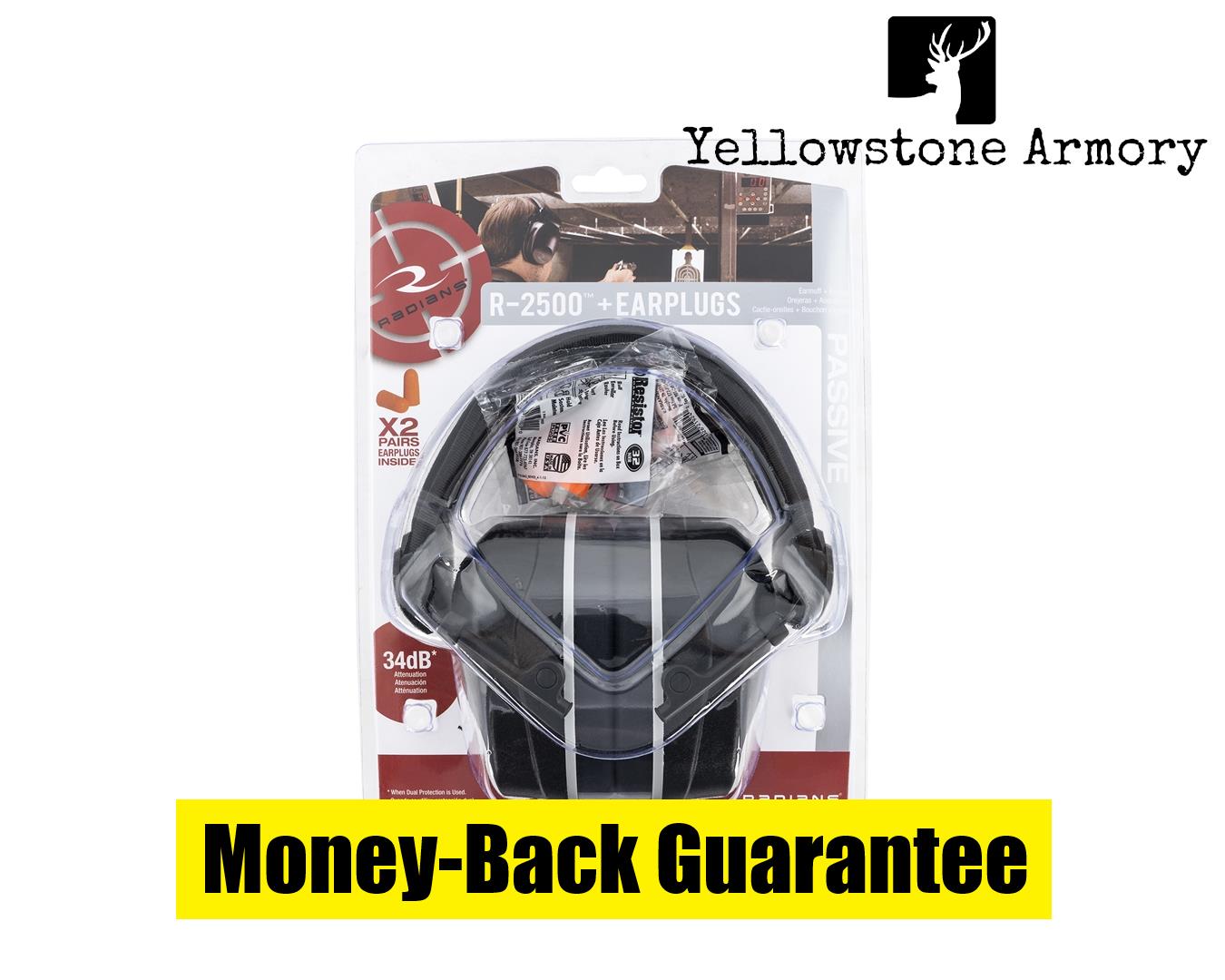 RADIANS R2500 FOLDING SLIM CUP NRR 34 EAR MUFF R2500CS - Shooting ...