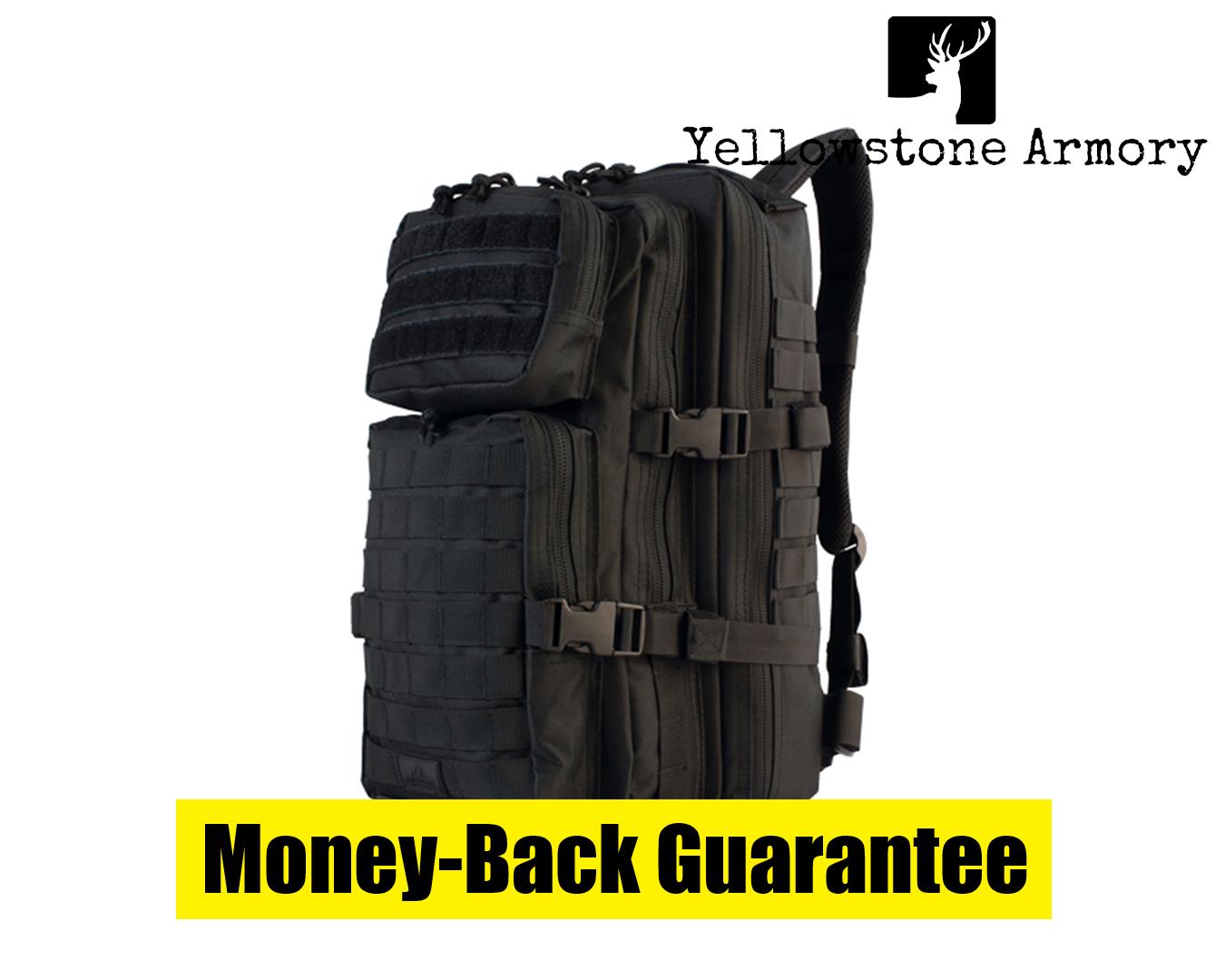 RED ROCK ASSAULT PACK W/LASER-CUT MOLLE WEBB BLACK 80126BLK - Bags ...