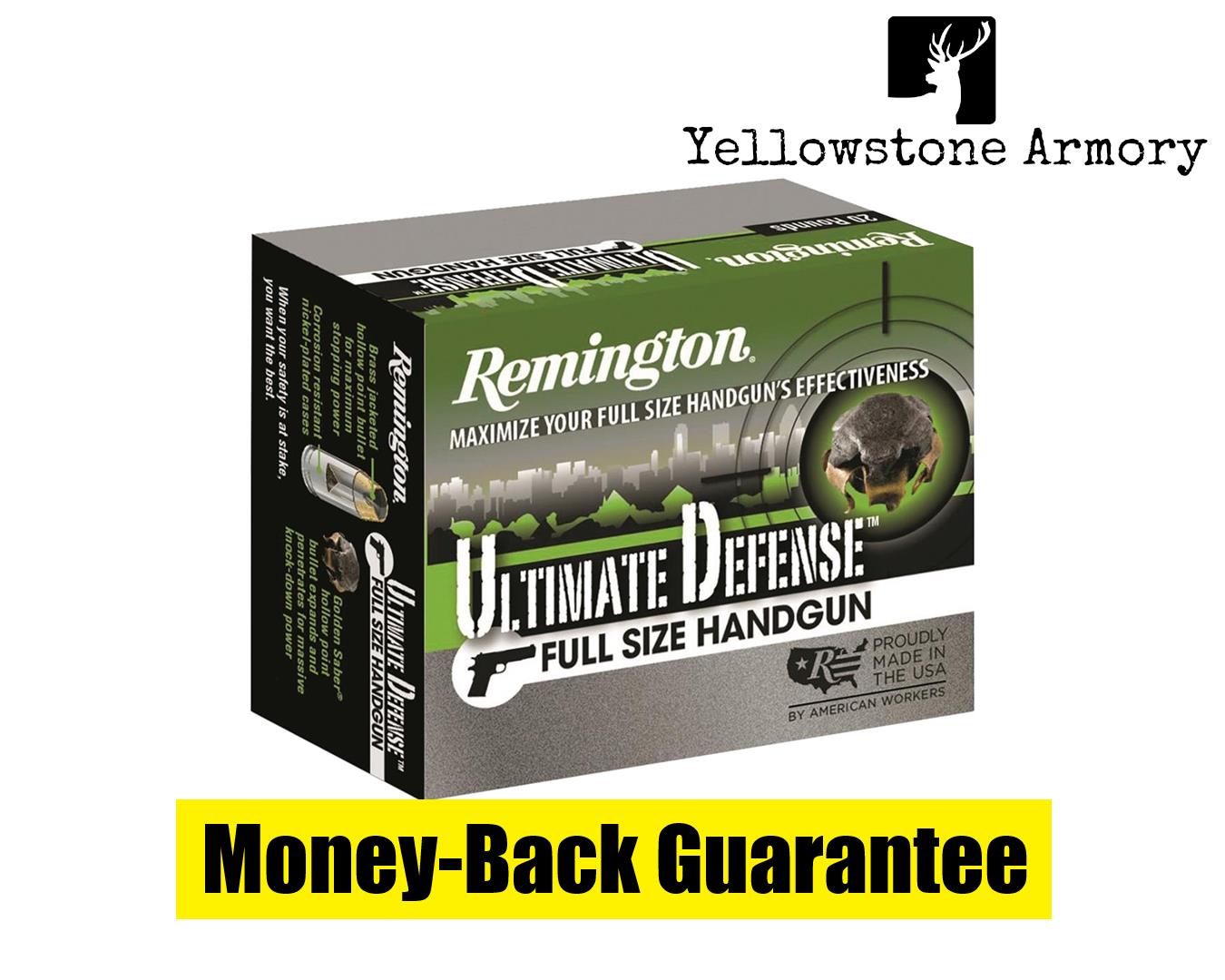 Remington Ultimate Defense Full Size Handgun Ammo 380 ACP 102 gr. 28937 ...