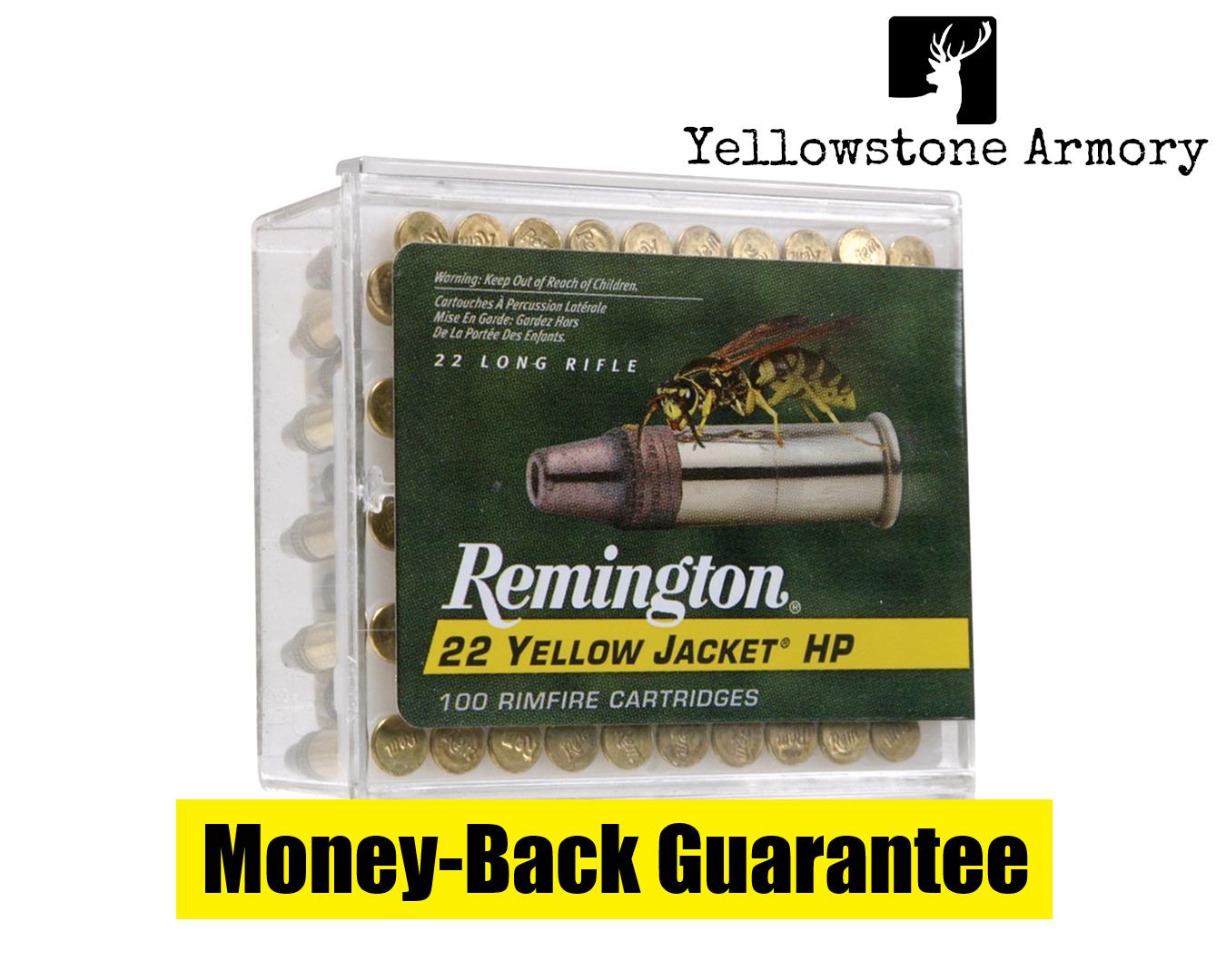 REMINGTON YELLOW JACKET 22LR 33GR TC LEAD-HP 100RD 50BX/CS 21280 ...