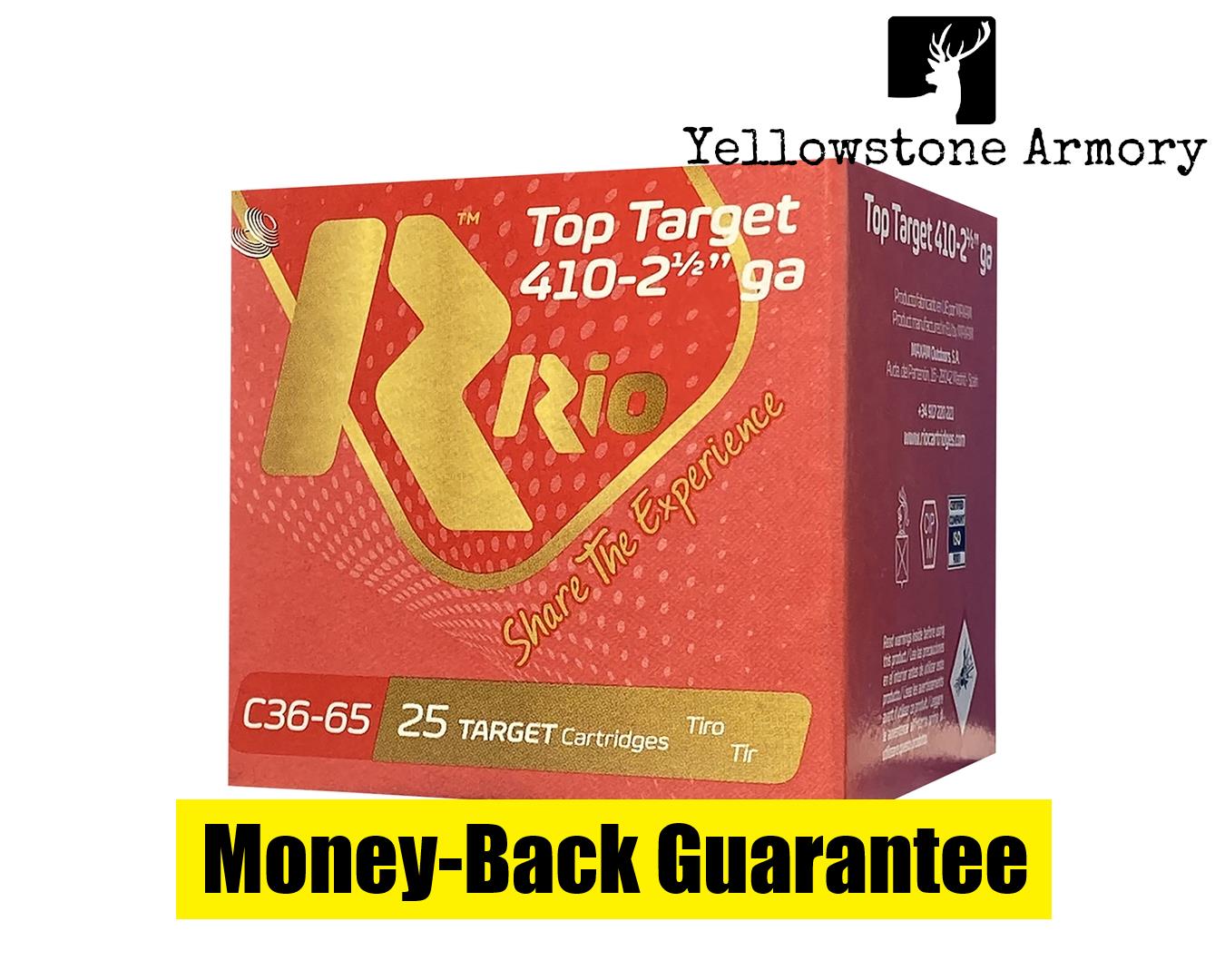 Rio Ammunition RC369 Top Target 410Gauge 2.50" 9Shot 25 Per Box/10 Case ...