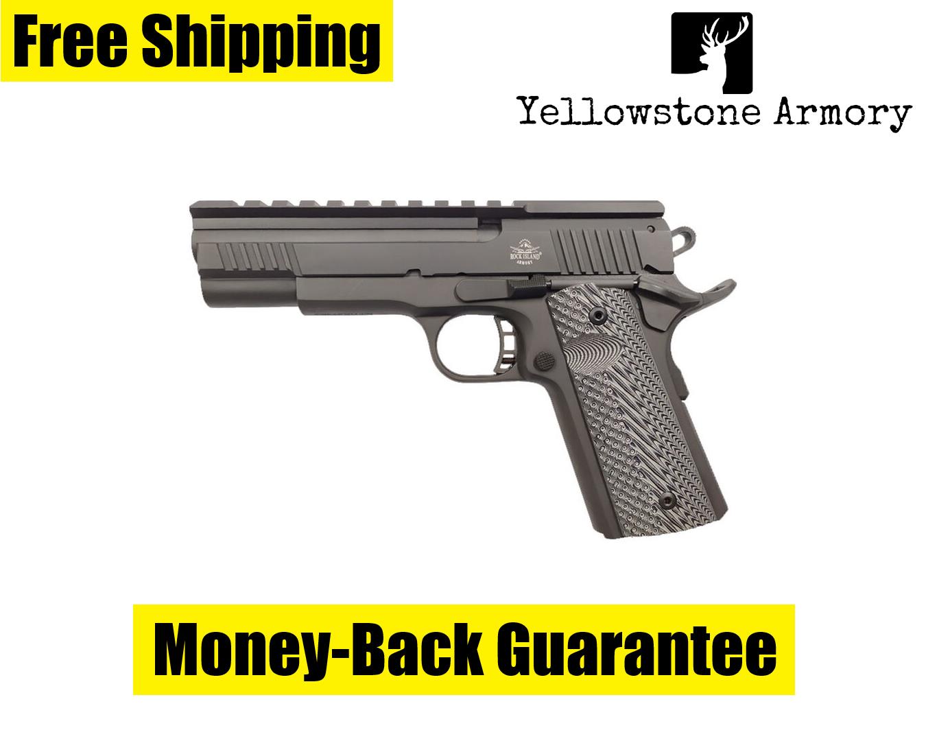 Rock Island XT 22 Pro 1911 Pistol mag 5 in. Black Parkerized 14 rd ...