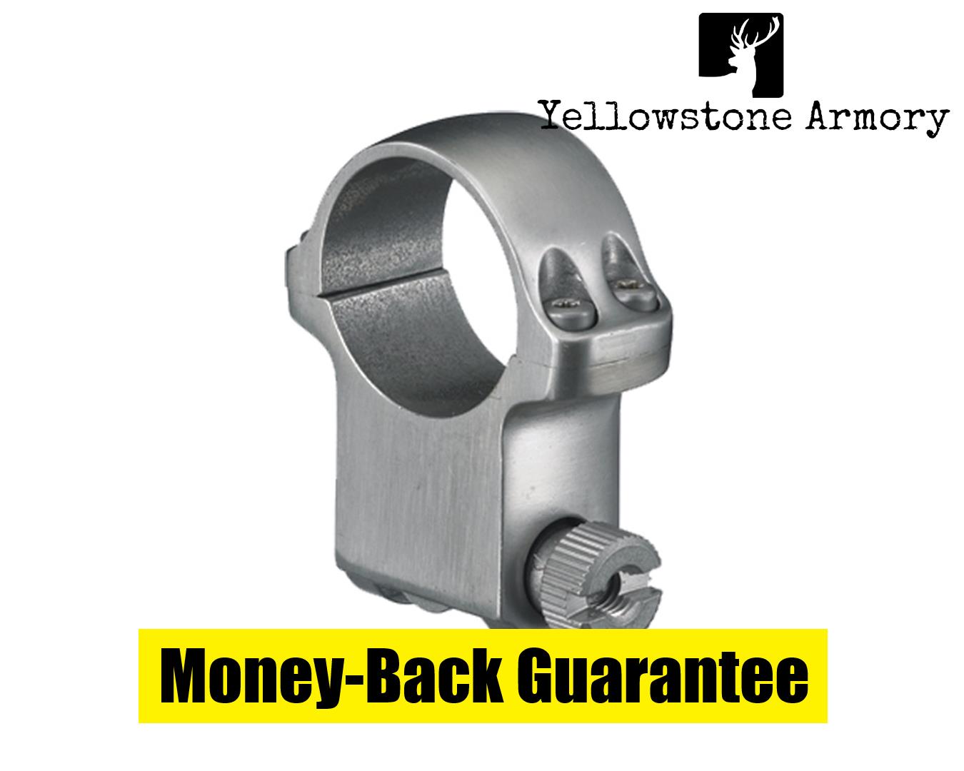 Ruger 6KHM Scope Ring Silver 1" Extra High 90292 - Scope Accessories ...