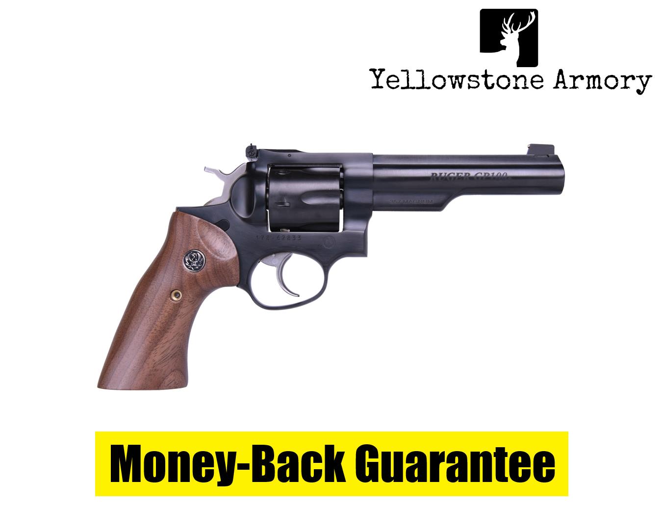 RUGER GP100 357MAG BLUE 5" HALF LUG 1768 - Revolvers at GunBroker.com ...
