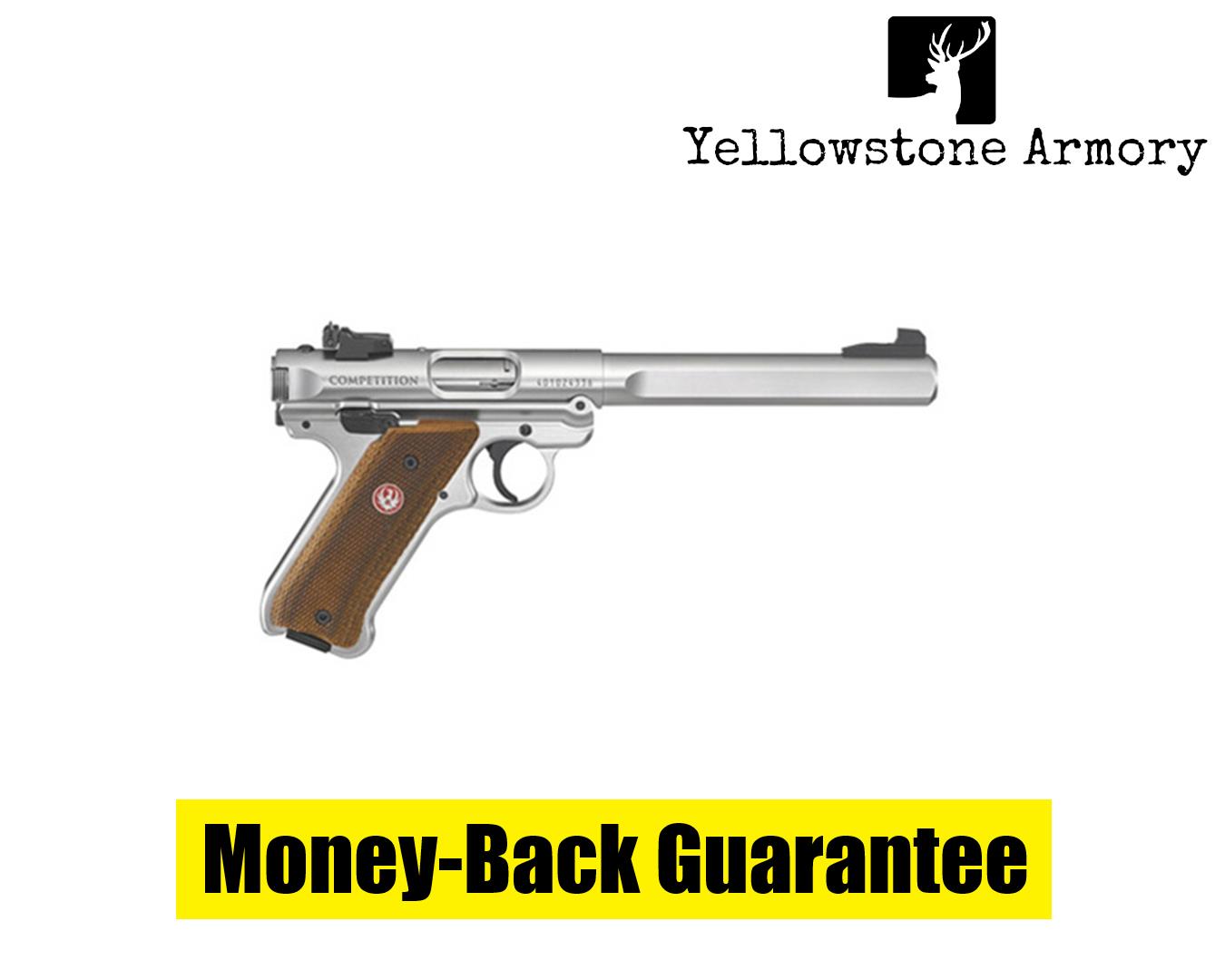 RUGER MKIV COMP 22LR SS 10 40112 - Semi Auto Pistols at GunBroker.com ...