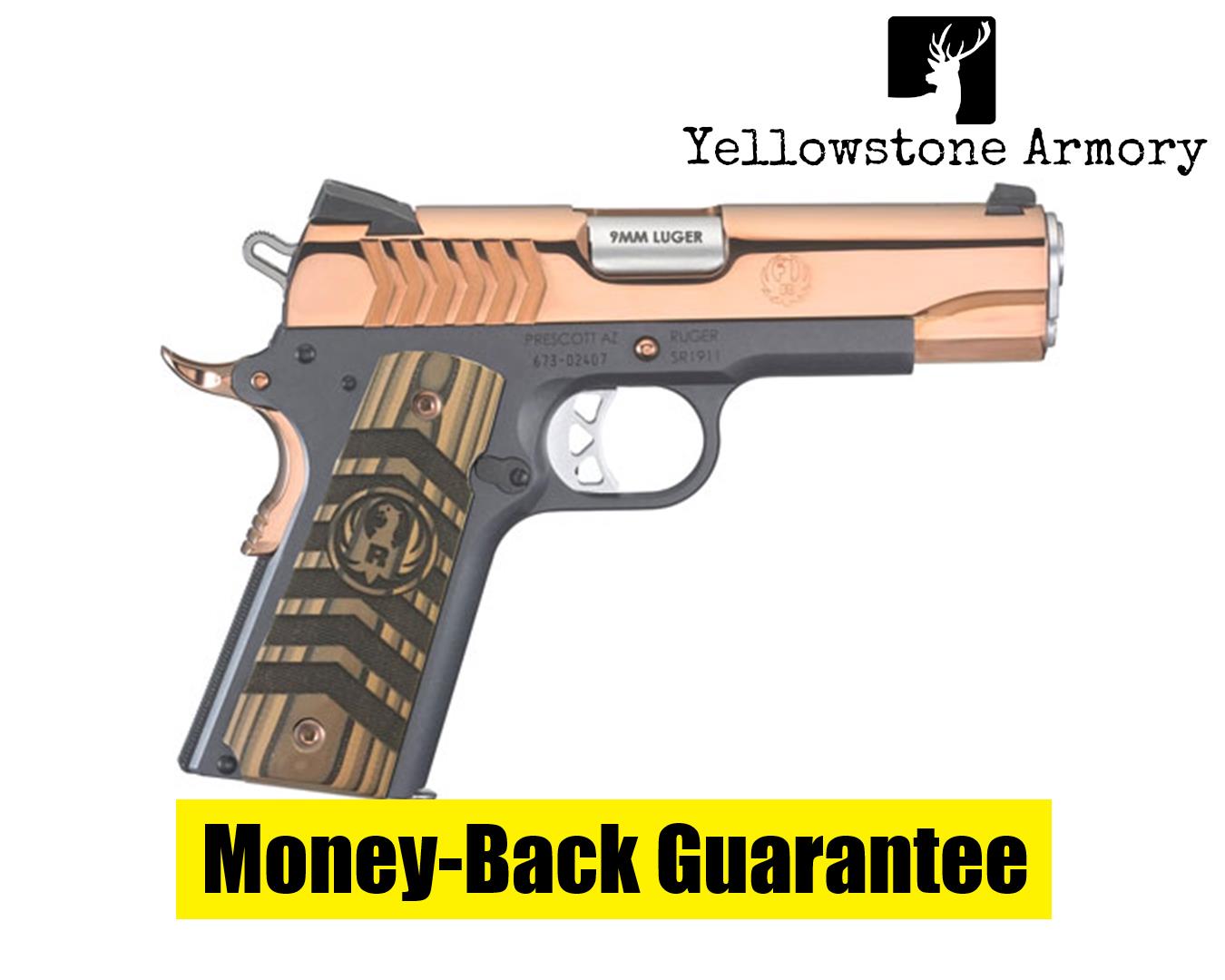 RUGER SR1911 9MM FS 9-SHOT COMMANDER POLISHED ROSE (TALO) 6768 - Other ...