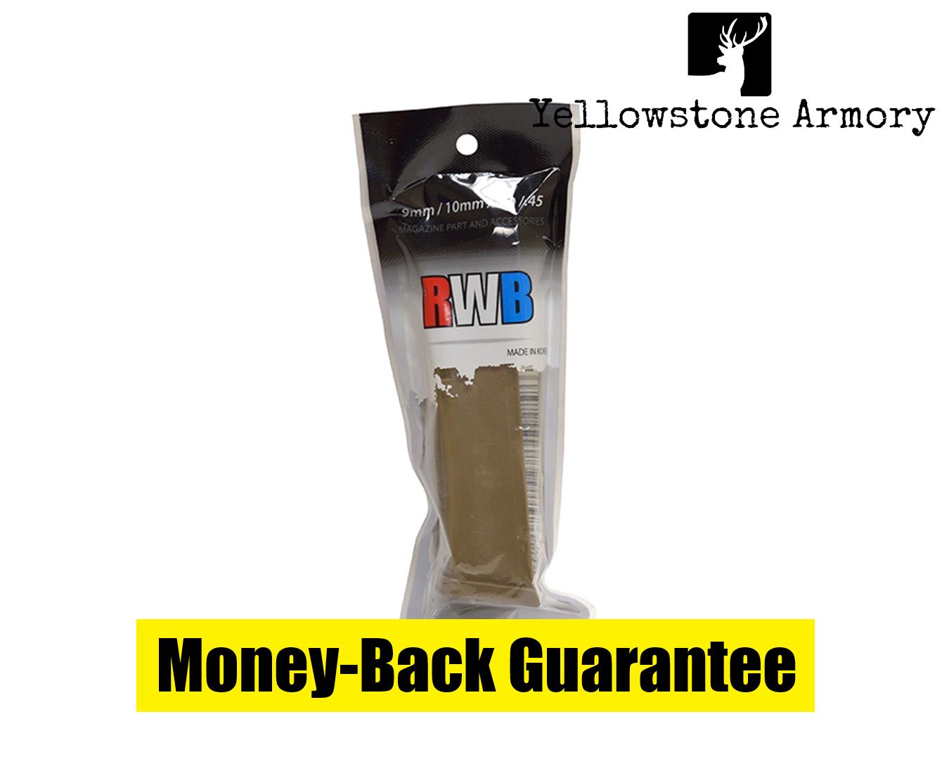 RWB MAGAZINES MAGAZINE GLOCK 17 9MM 17RD STEEL LINED TAN G17MAGT ...