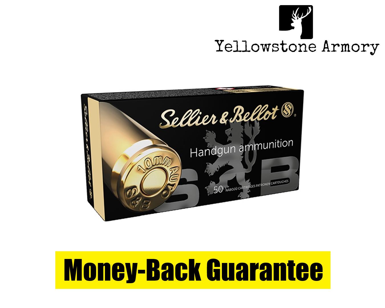 Sellier & Bellot Pistol Ammo 10mm 180 gr. JHP 50 rd. SB10B - Handgun ...