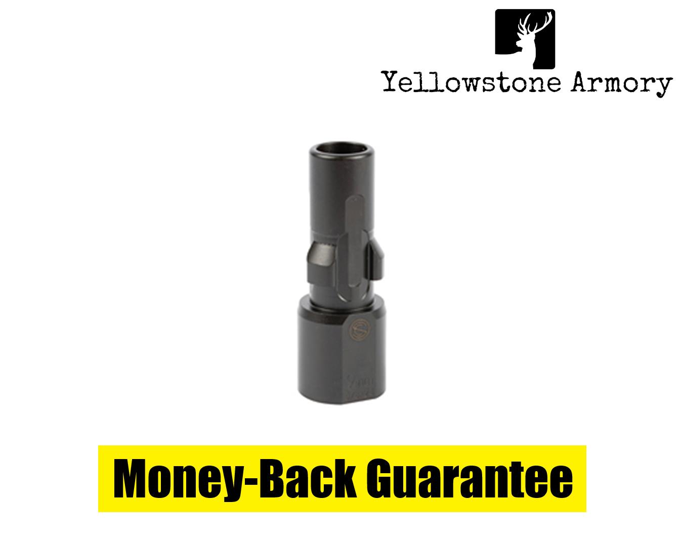 SilencerCo 3-Lug Muzzle Device 9mm Luger 5/8"-24 tpi AC2609 - Hunting ...