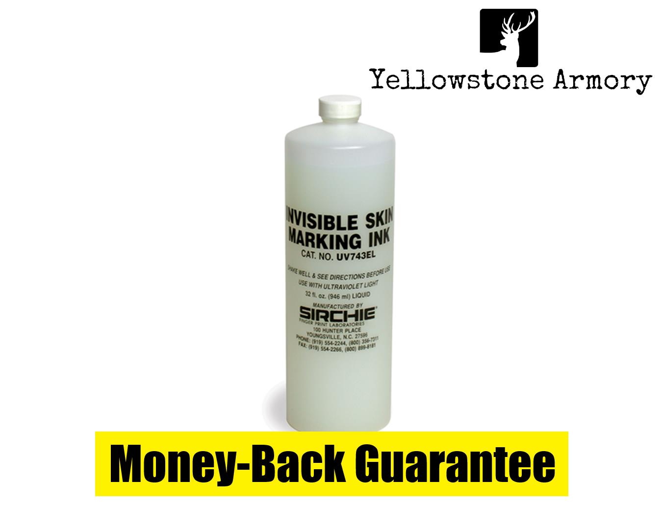 Sirchie Fluorescent Invisible Skin Marking Ink (Pass In-Pass Out ...