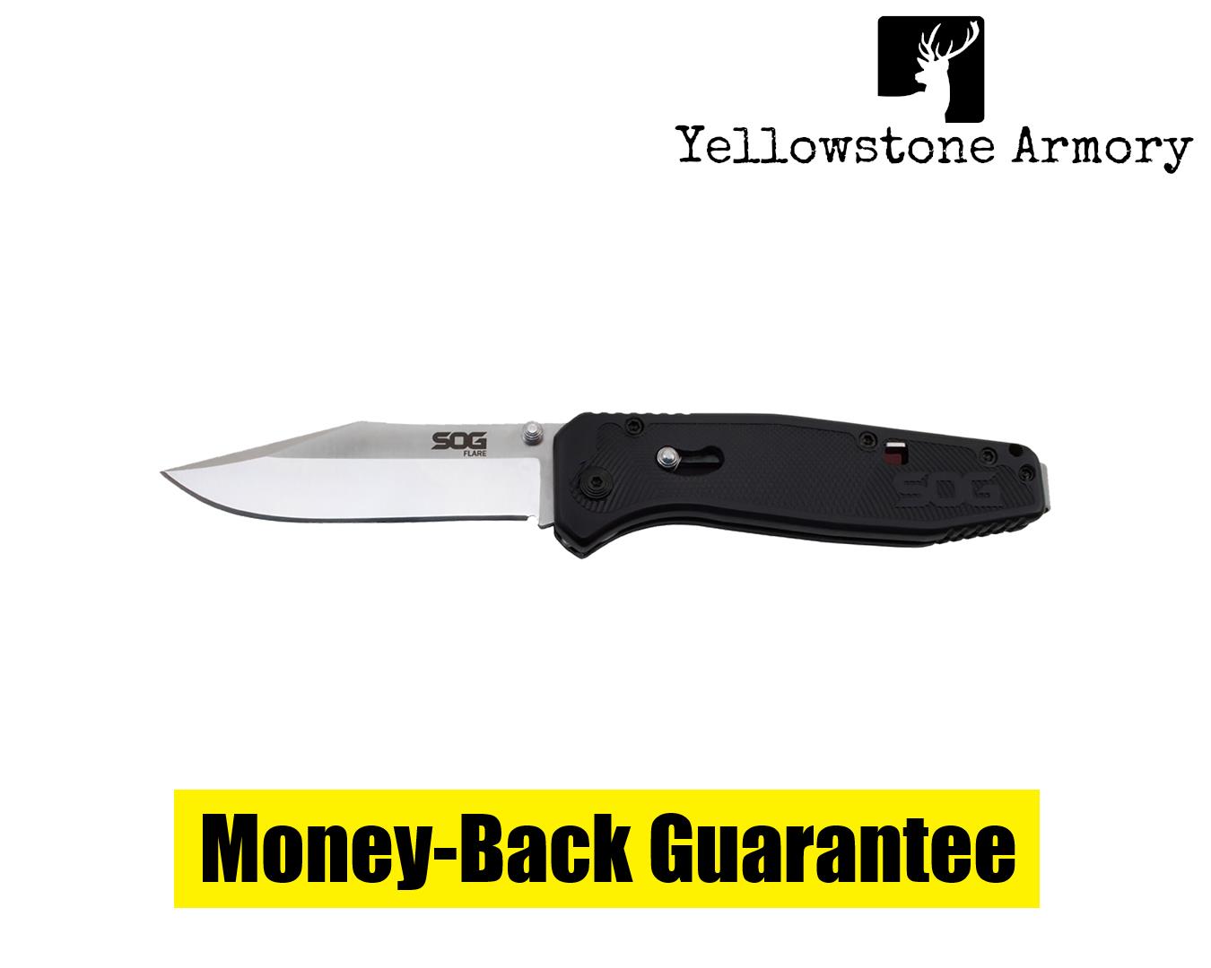 SOG KNIVES FLARE ASSISTED FLA1001-CP - Pocket Knives at GunBroker.com ...