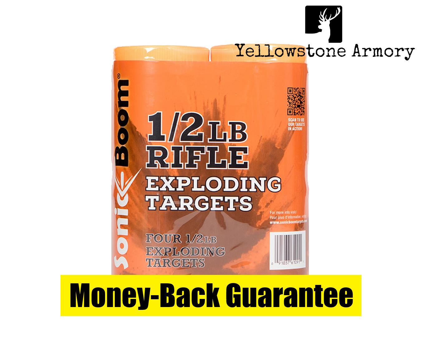 Sonic Boom Exploding Rifle Targets 1/2 lb. 4 pk. SBTHP4P - Shooting ...