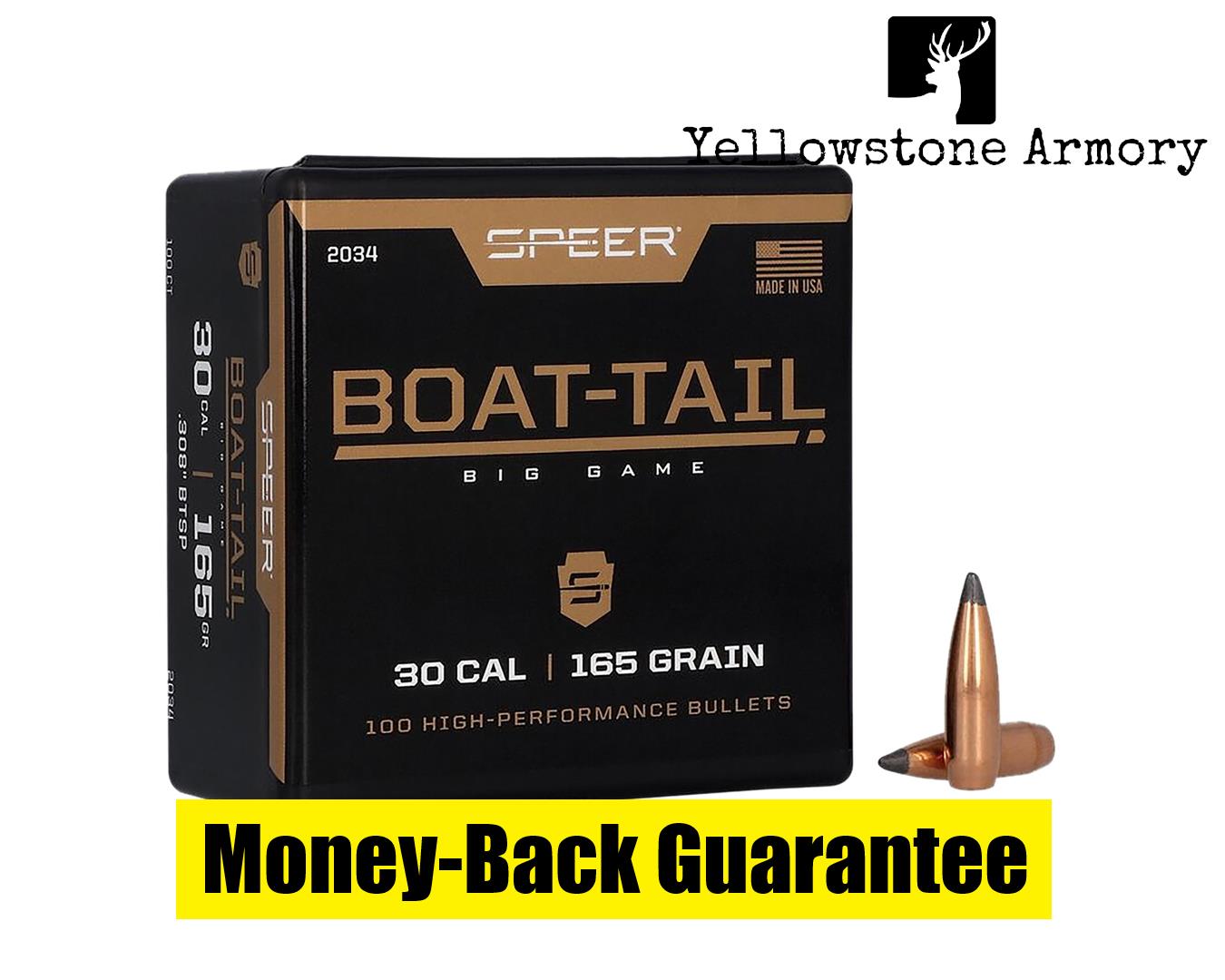 Speer 2034 Boat-Tail .308 165 gr Spitzer Boat Tail Soft Point - Other ...