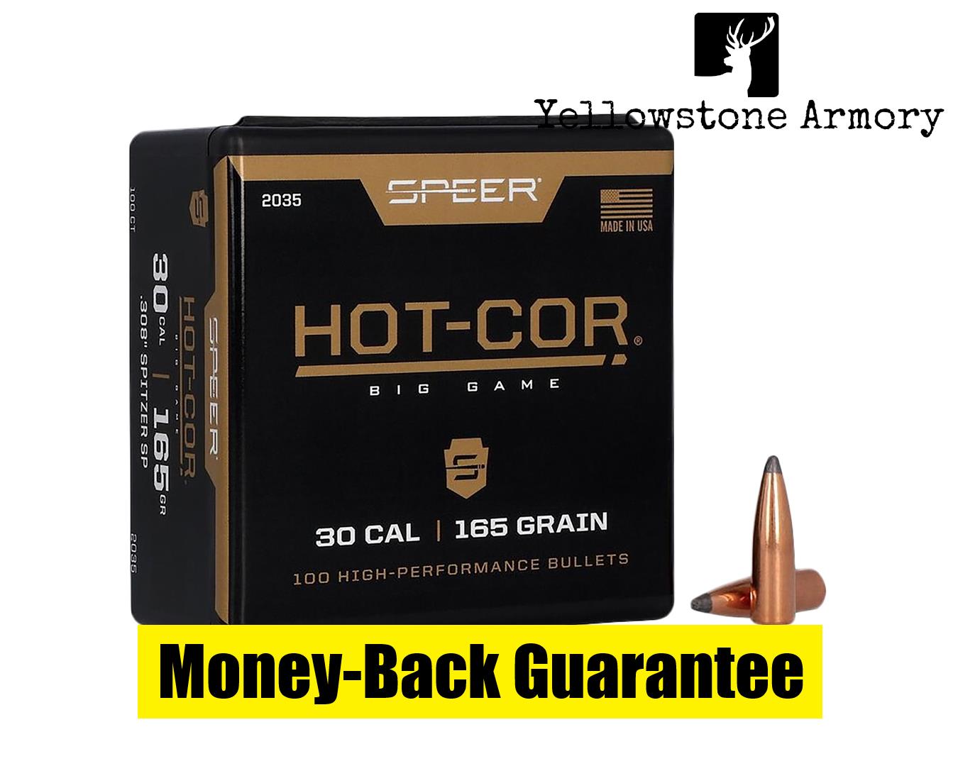 Speer 2035 Rifle Hunting Hot-Cor .308 165 gr Spitzer Soft Point - Other ...
