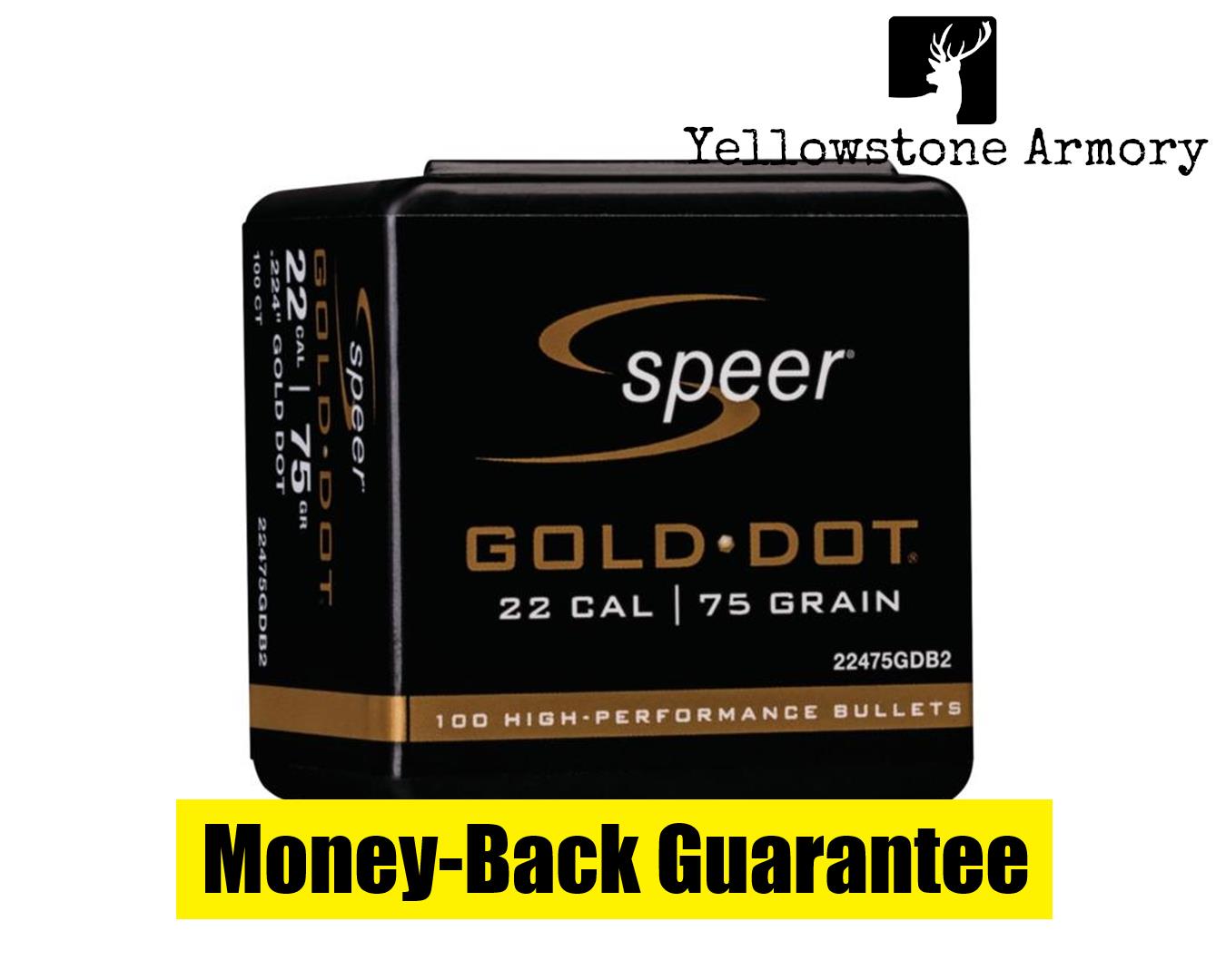 Speer SPEER GOLD DOT BULLETS 224-75-GR 100/BX 22475GDB2 - Other ...