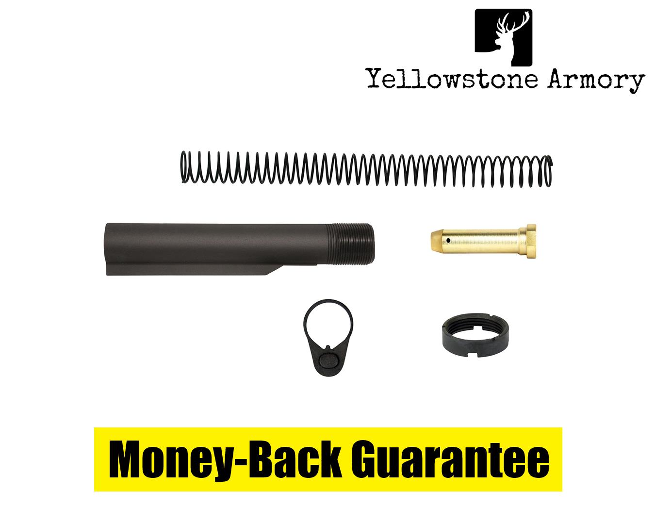 TacFire MAR047A AR15 Buffer Tube Kit Mil-Spec Black AR-15 - Hunting ...