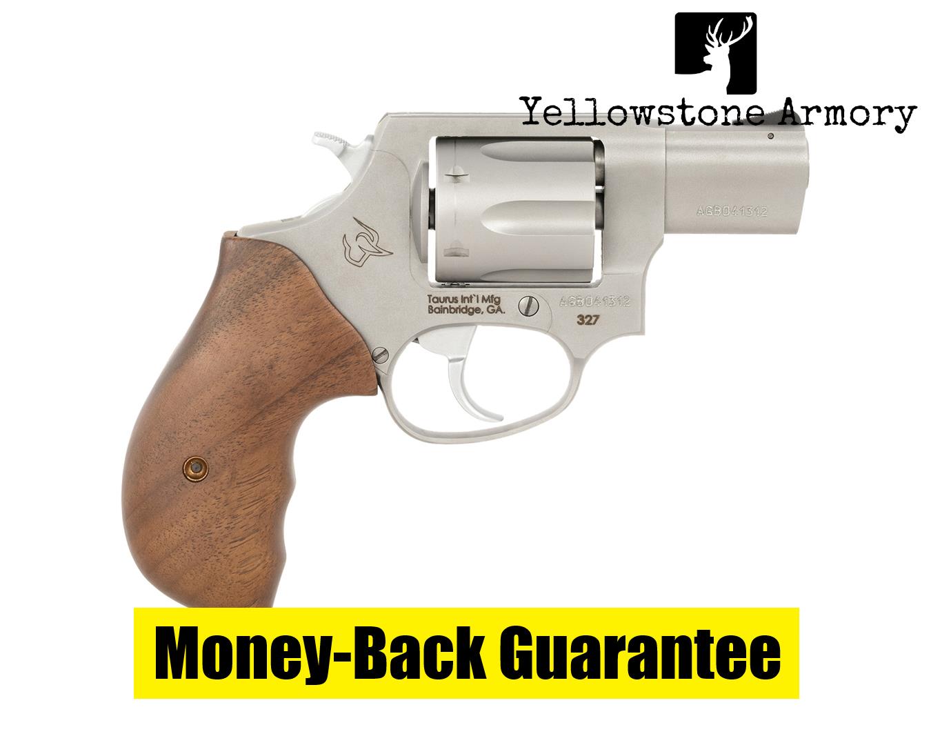 Taurus 327 Revolver Fed. 2 in. Stainless/Turkish Walnut Grip 6 rd ...