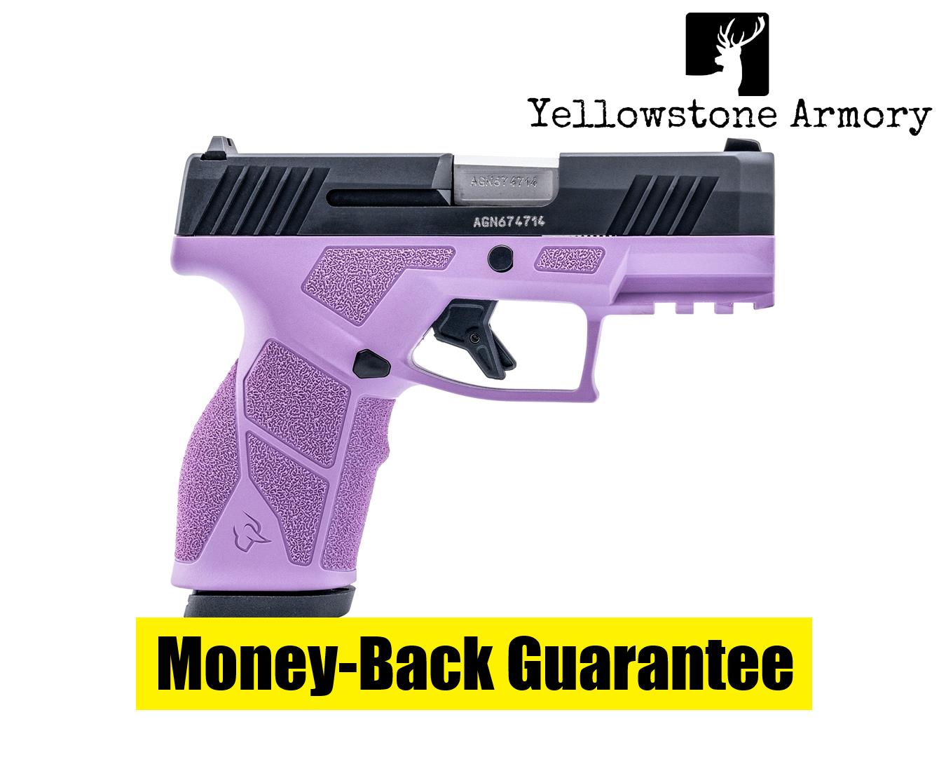 Taurus GX2 Pistol 9mm 3.38 in. Light Purple Frame/Black Slide 13 1 ...
