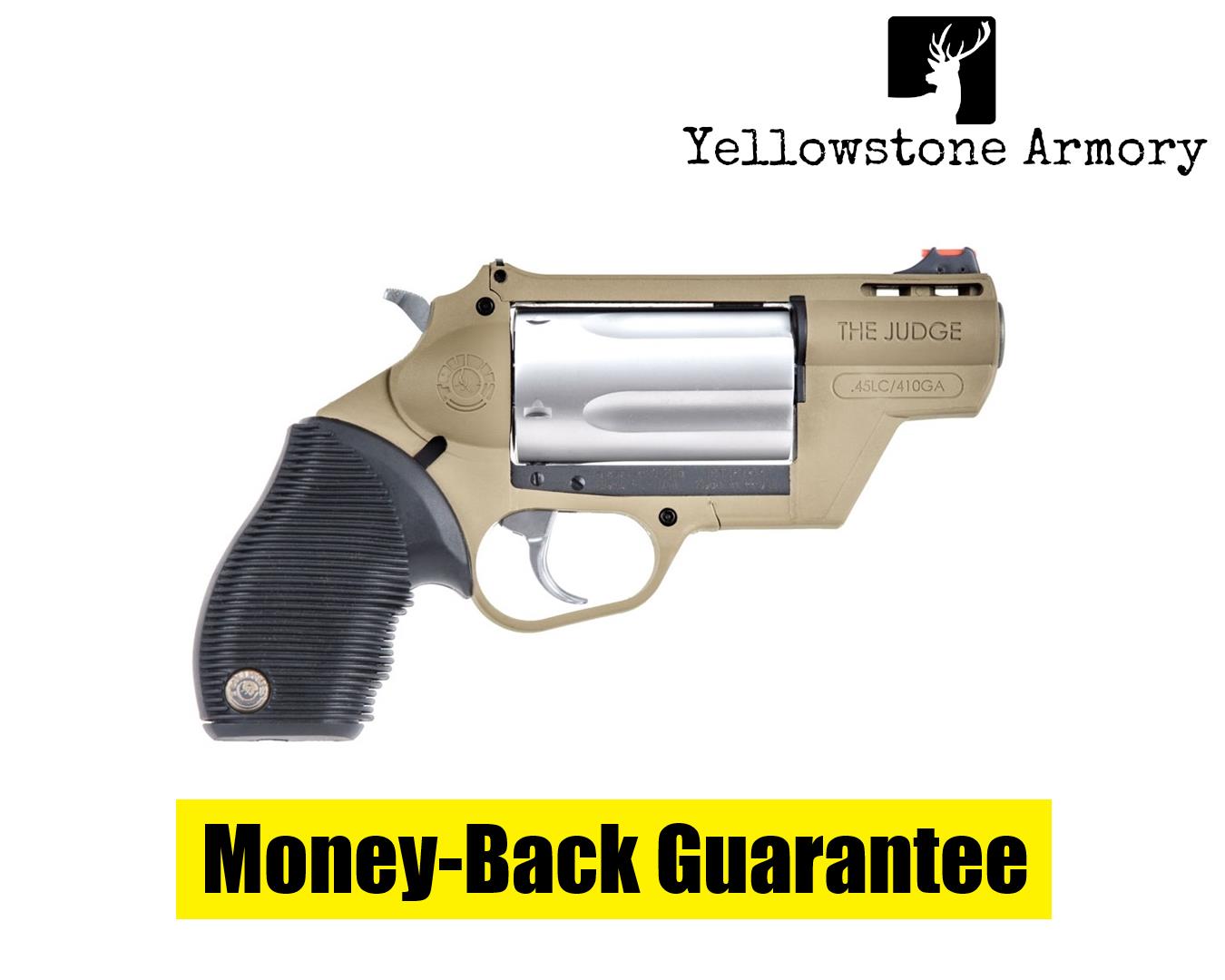 Taurus Judge Public Defender Revolver 4 Colt/410 ga. 2 in. FDE ...