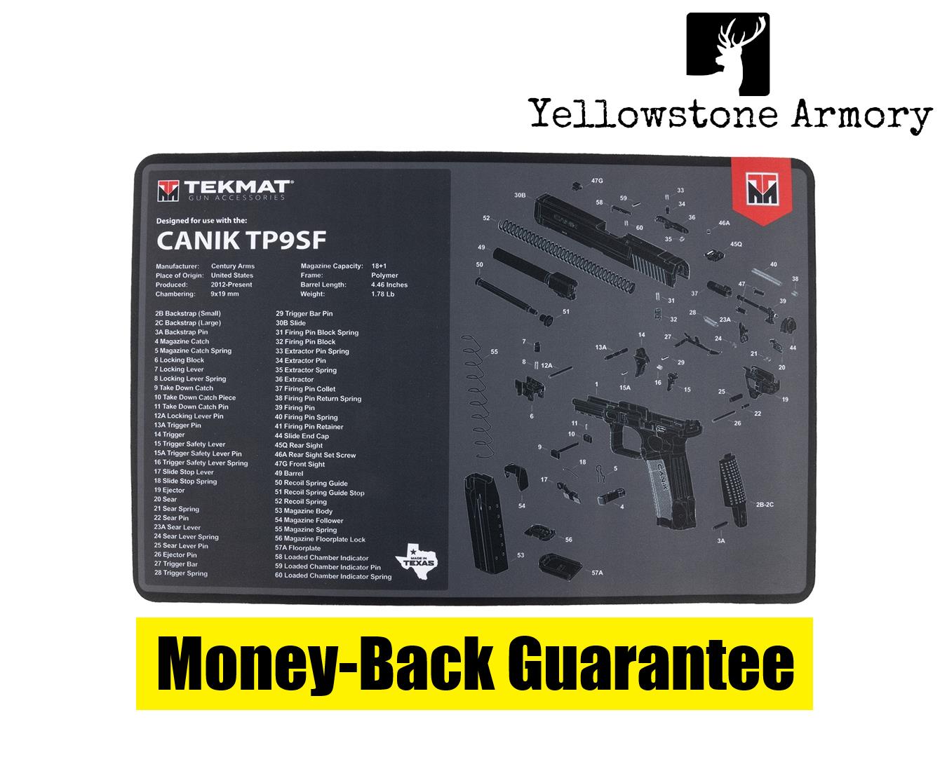TEKMAT MATS Canik TP9SF TEKR17CANIKTP9SF - Gun Cleaning Kits & Supplies ...