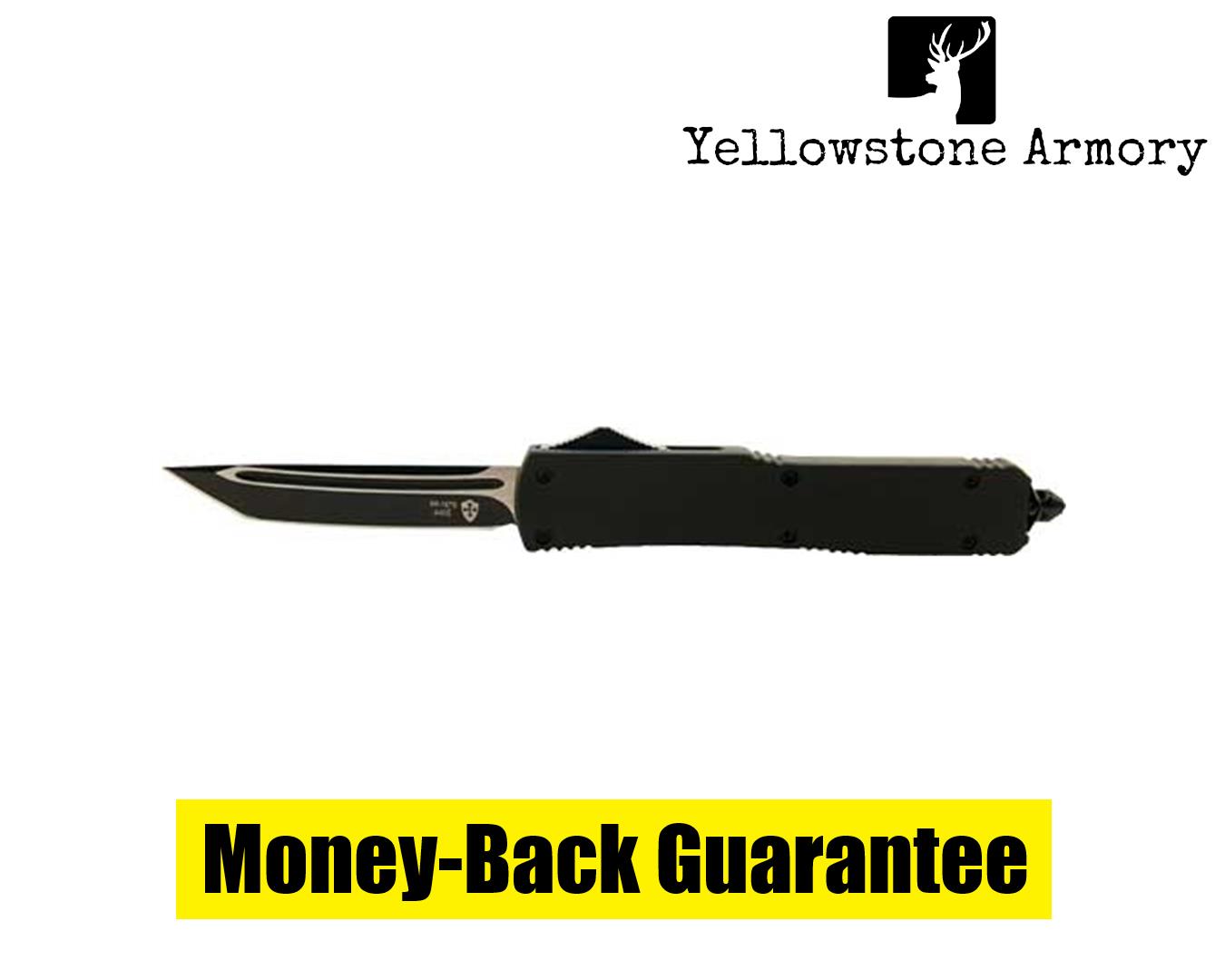 TEMPLAR KNIFE SLIM OTF BLACK RUBBER 3.1" TANTO MBR231 - Hunting Knives ...