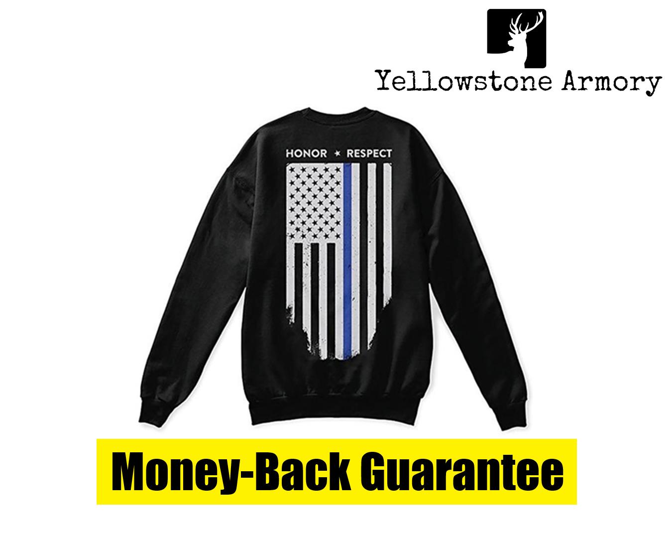 Thin Blue Line Crew Neck Sweatshirt TBL-CREW-BLACK-L - Coats & Jackets ...