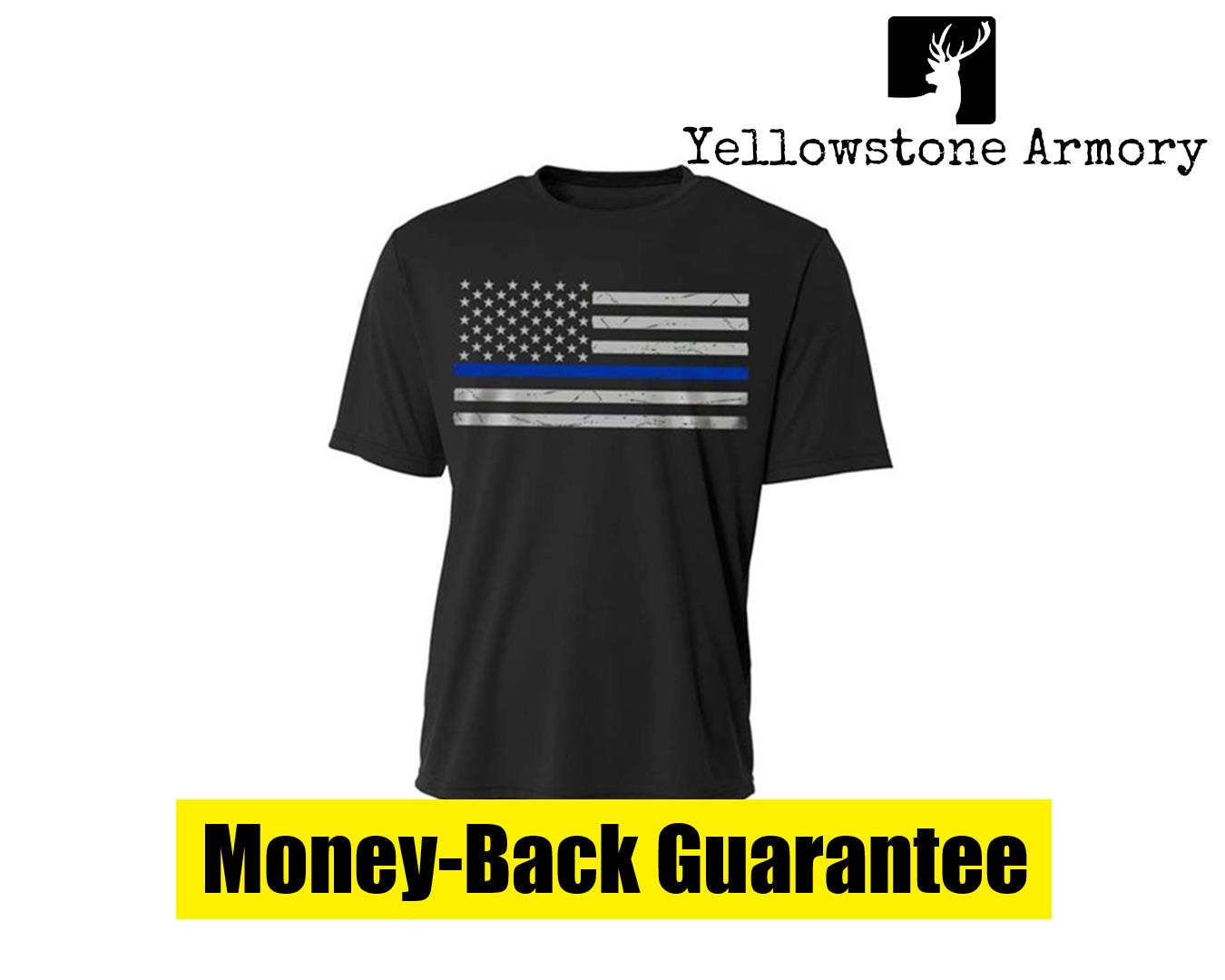 Thin Blue Line Performance, Polyester Men's TShirt POLYCLASSICBLACKLARGE - Other Clothing at ...