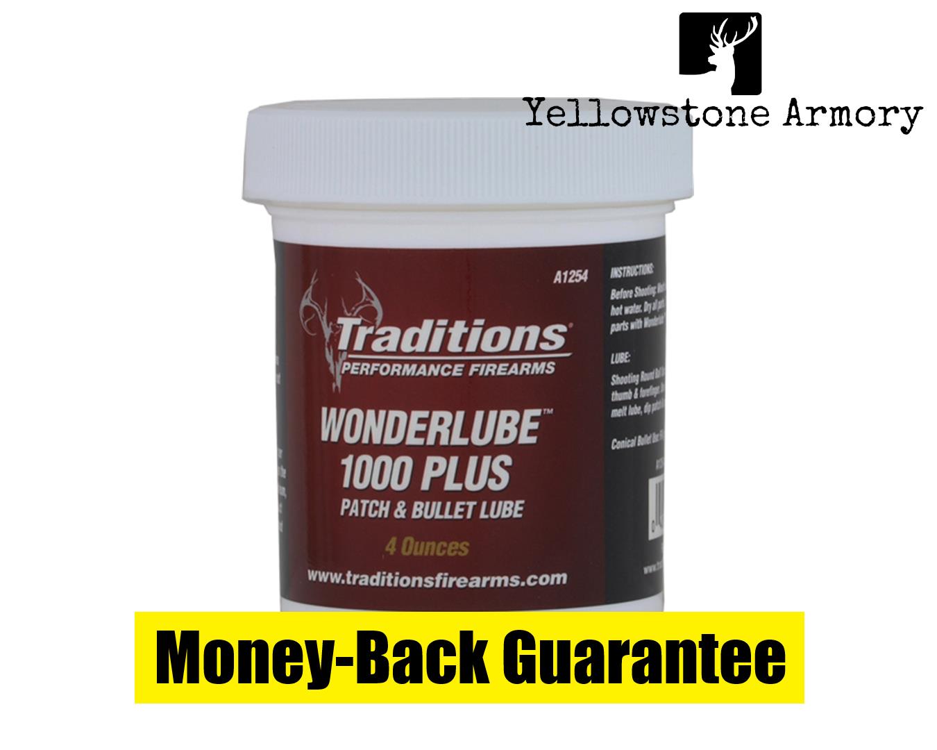 TRADITIONS WONDERLUBE 1000 4OZ JAR A1254 - Other Muzzleloader Supplies ...
