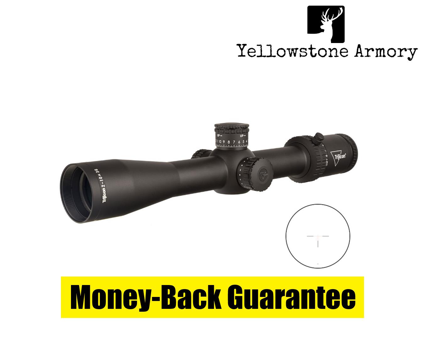TRIJICON CREDO RIFLESCOPE 2-10X36 RED MOA PREC TRE 2900037 - Gun Scopes ...