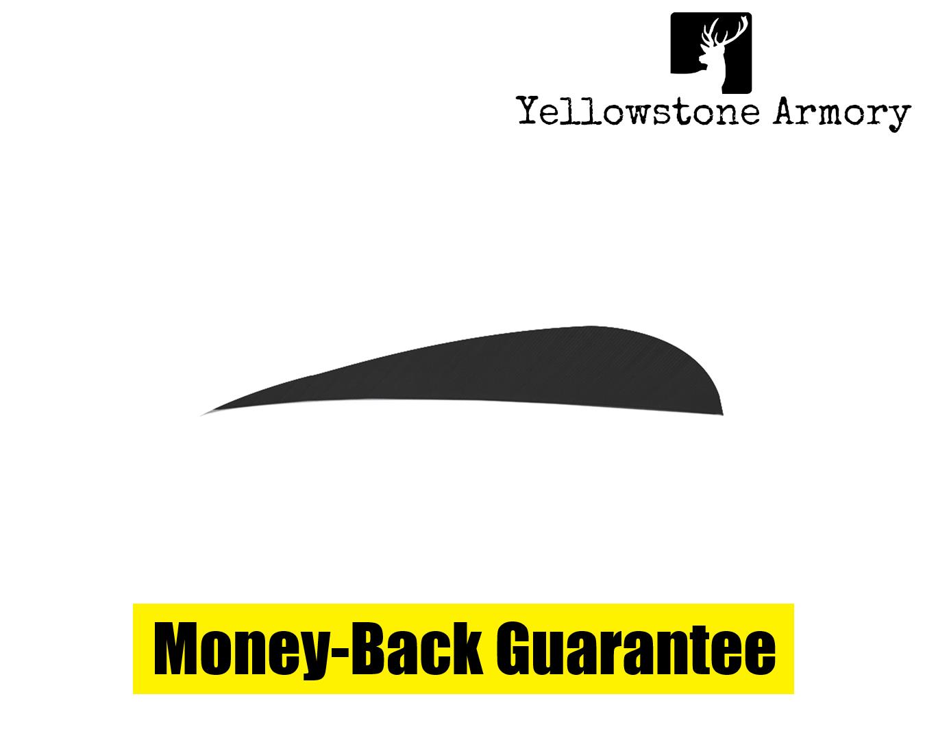 Trueflight Parabolic Feathers Black 4 in. LW 100 pk. 1508 - Archery ...