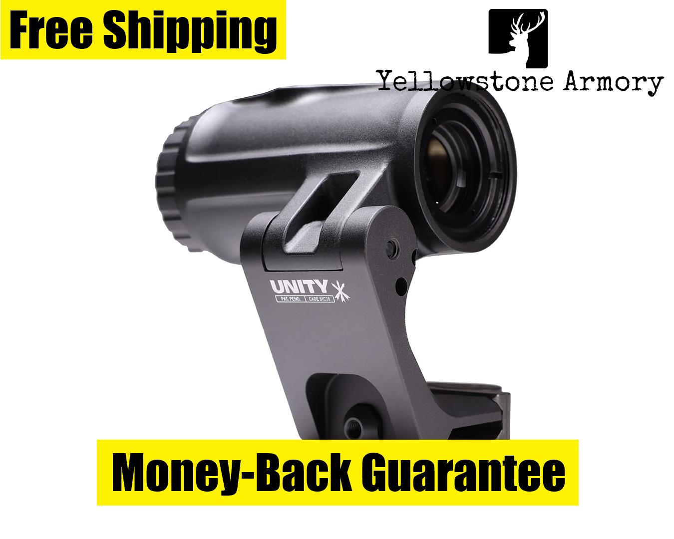 Unity Tactical LLC FSTM4B FAST FTC 4X Magnifier Black Anodized - Red ...